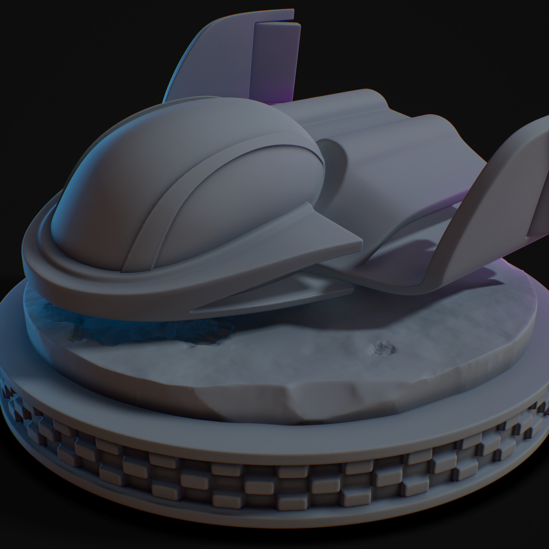 ArtStation - F-Zero 3D Print Diorama