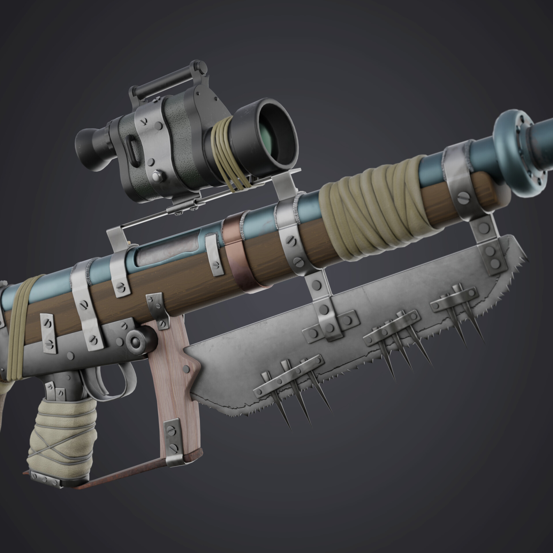 ArtStation - Makeshift Sniper Rifle