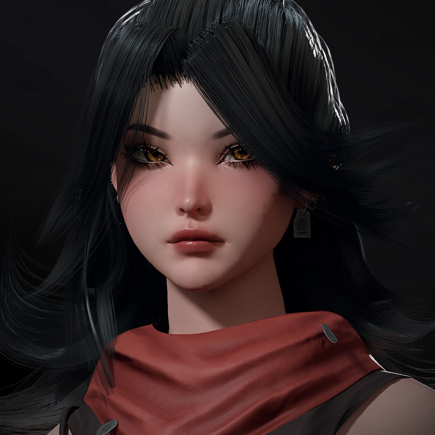 ArtStation - Cyberpunk Ninja Girl Vex - Game Ready
