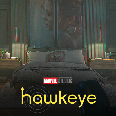 ArtStation - Bishop bedroom and office illustration for Hawkeye Series