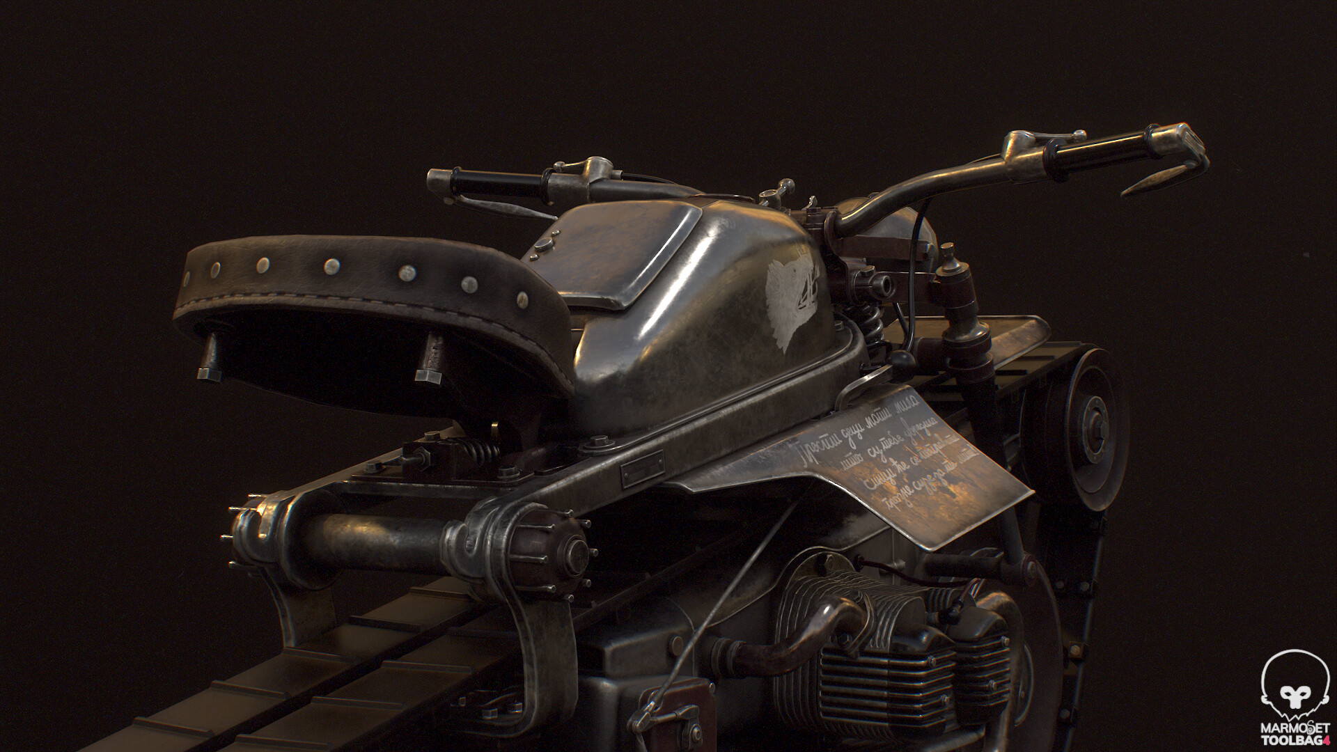 ArtStation - Tracked Motorcycle - 14М Шишка