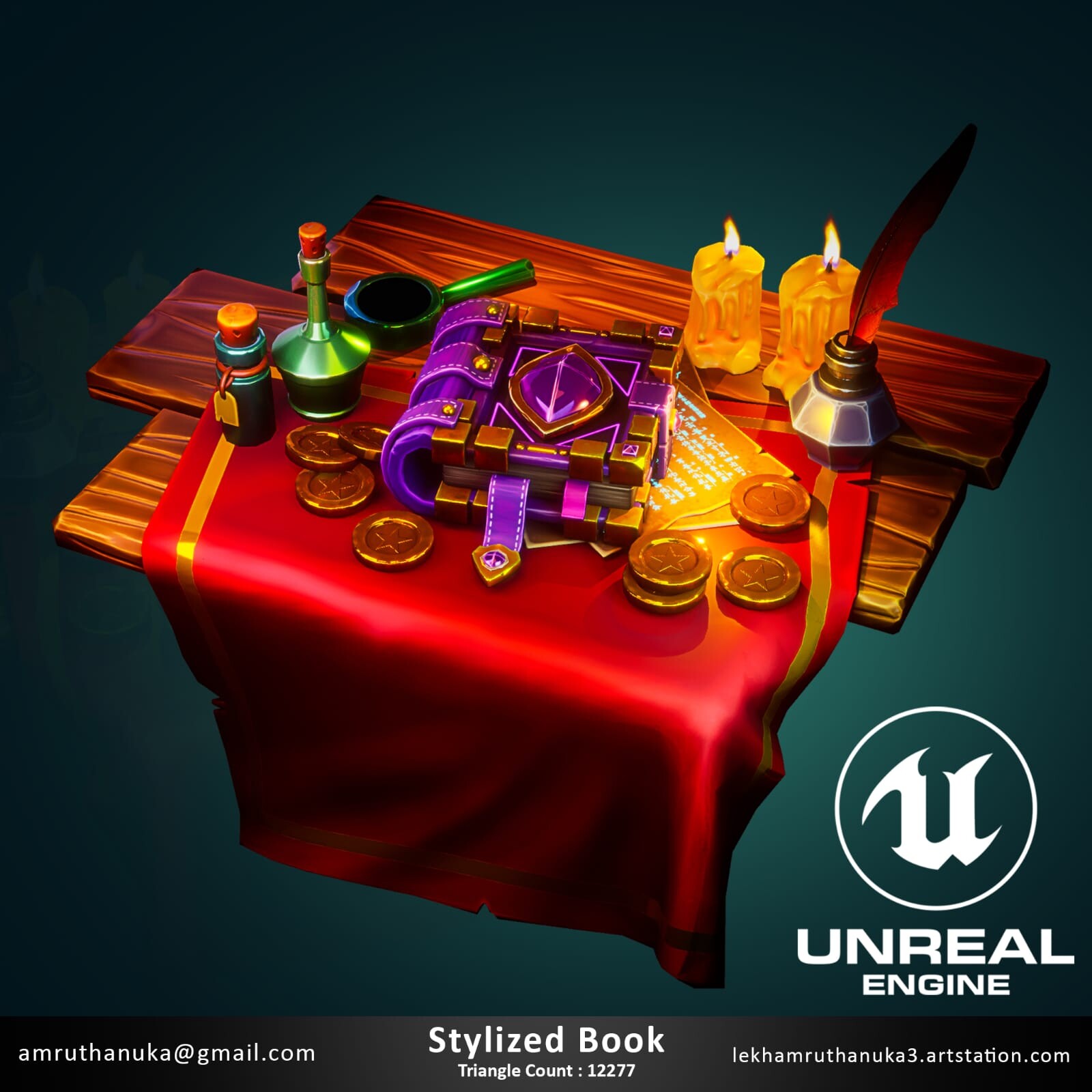 ArtStation - Stylized Book