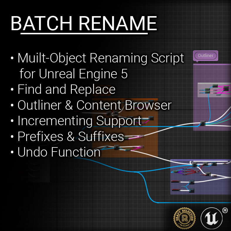 ArtStation - Batch Rename Utility for Unreal Engine 5