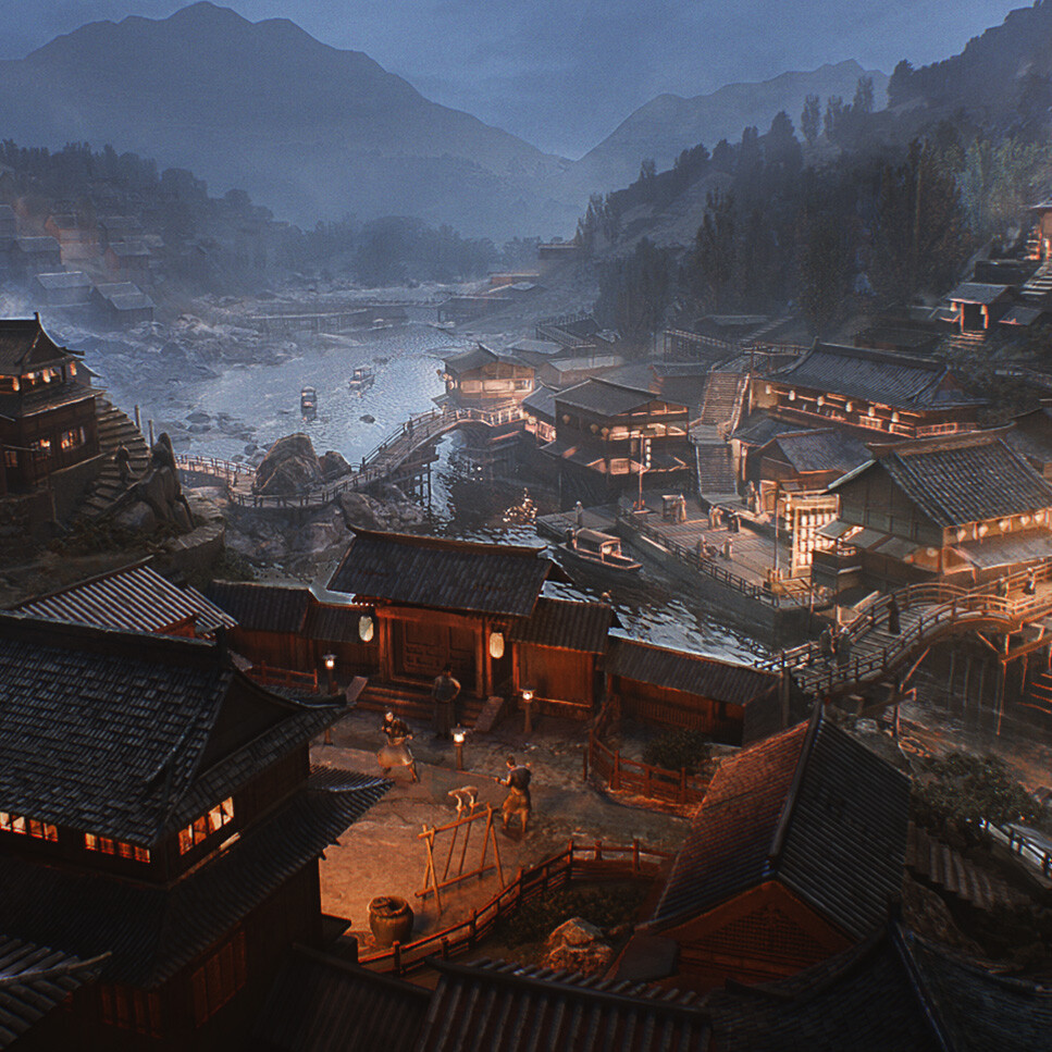 ArtStation - Mountain Village