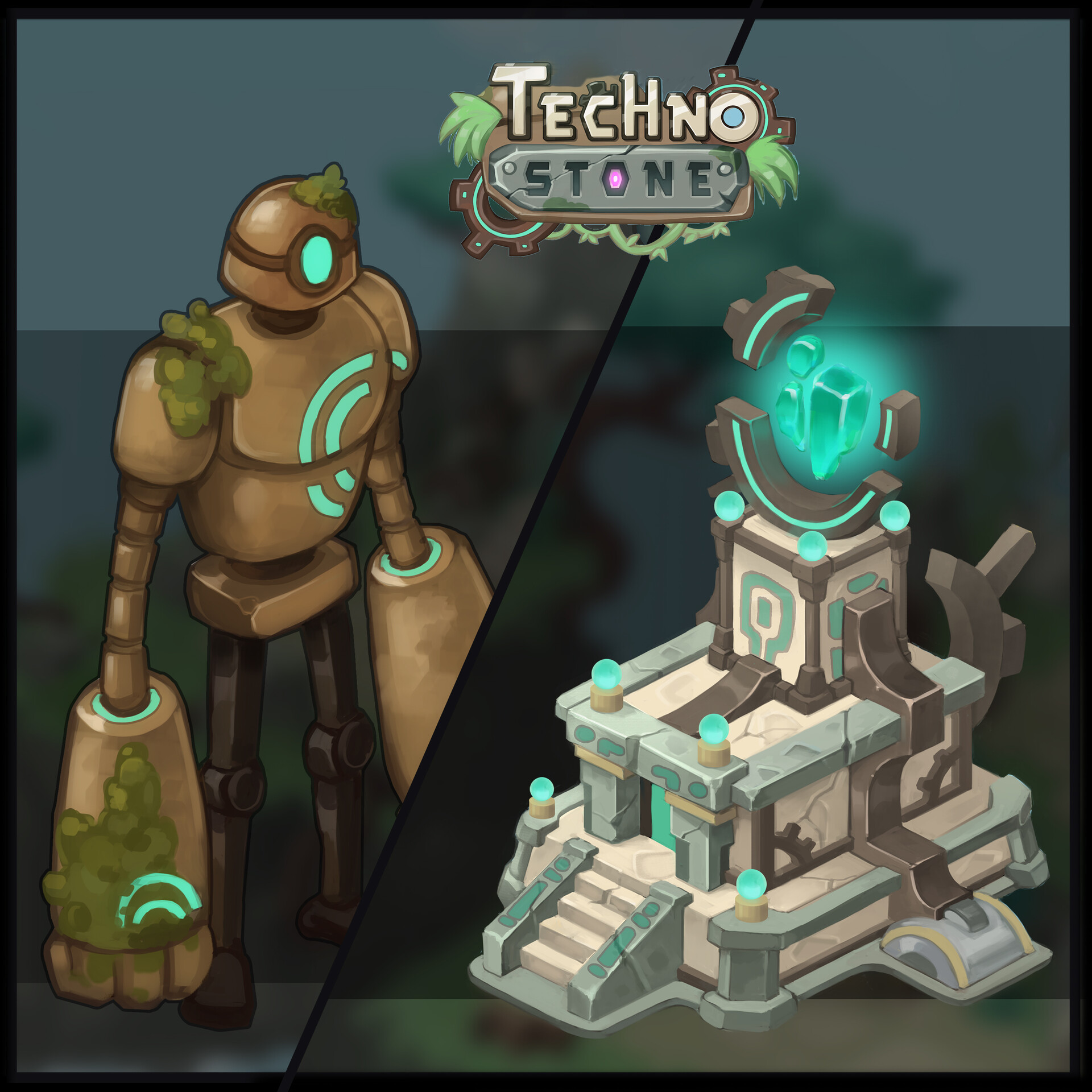 ArtStation - Techno stone