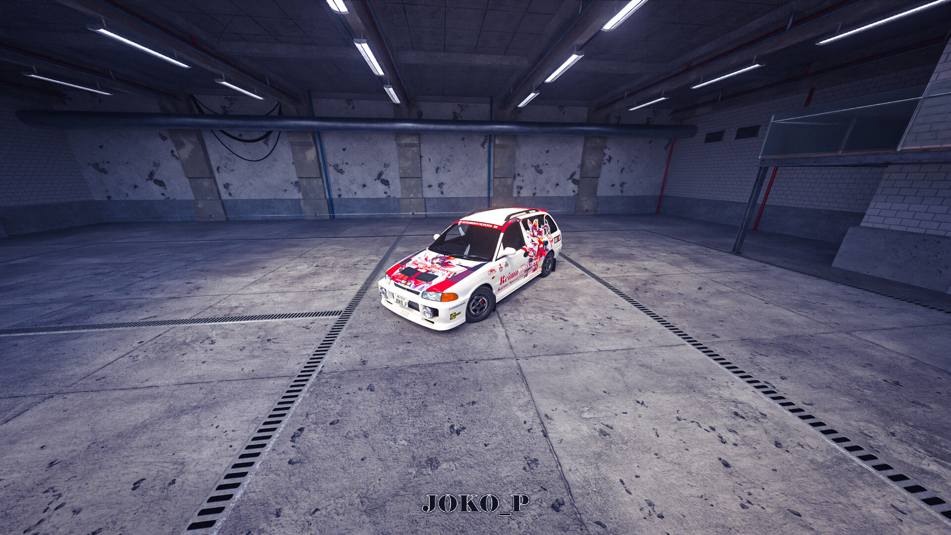 ArtStation - Itasha Mitsubishi Libero GT (Lancer Wagon)
