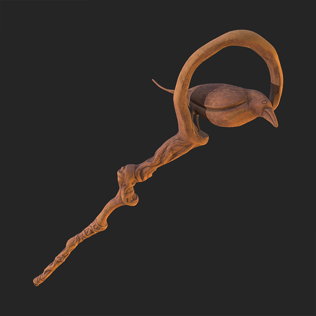 ArtStation - Druid staff