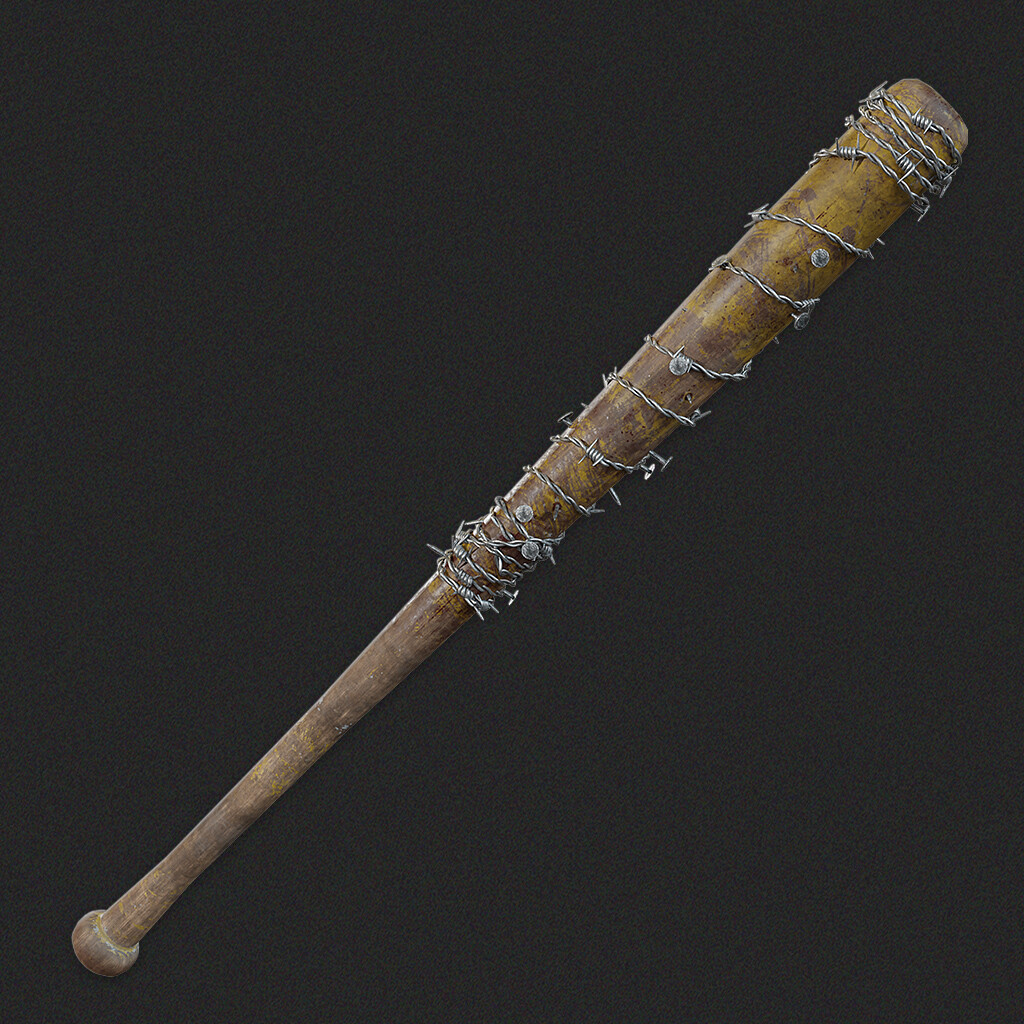 ArtStation - Barbed wire baseball bat