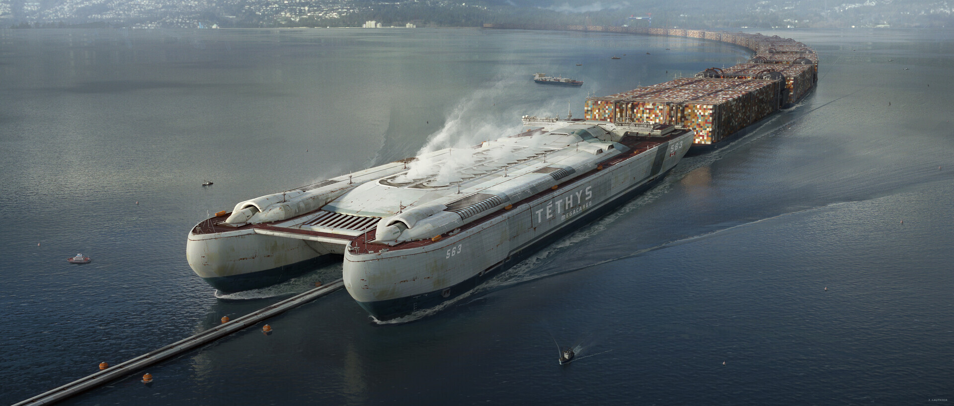 ArtStation - Megacargo train