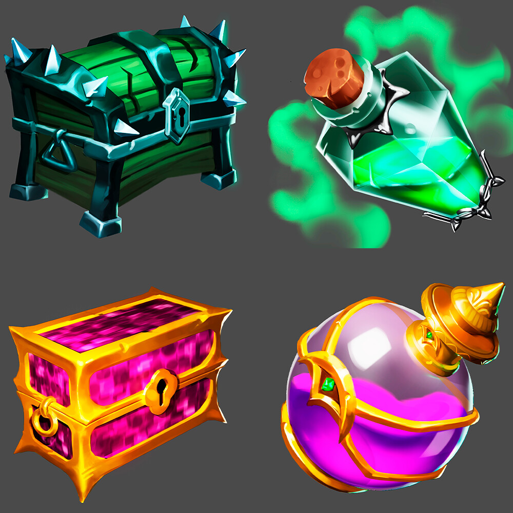 ArtStation - Mobile game - props