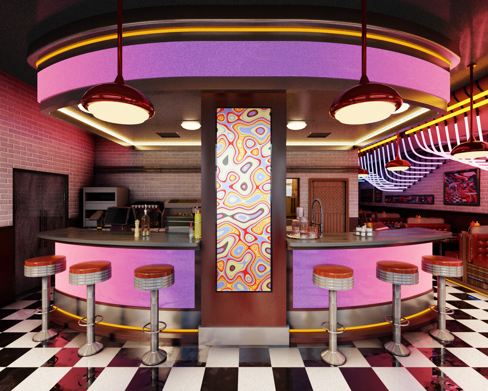 ArtStation - retro diner project