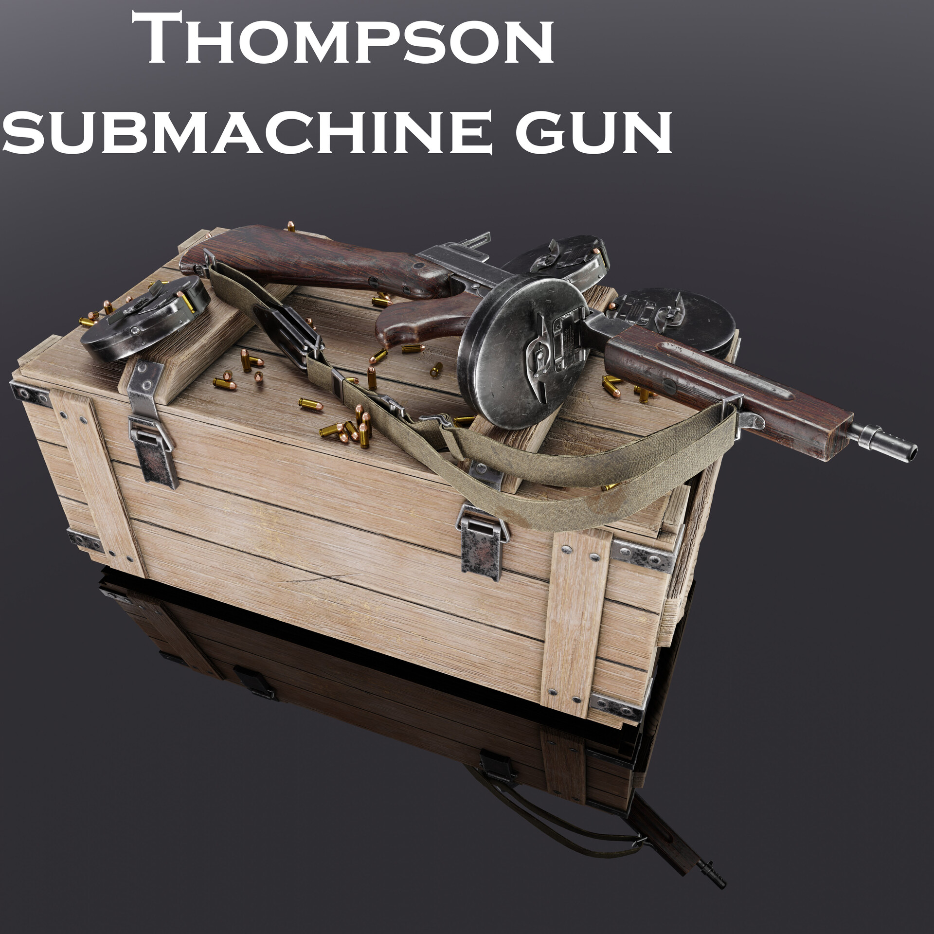 ArtStation - Thompson Submachine gun
