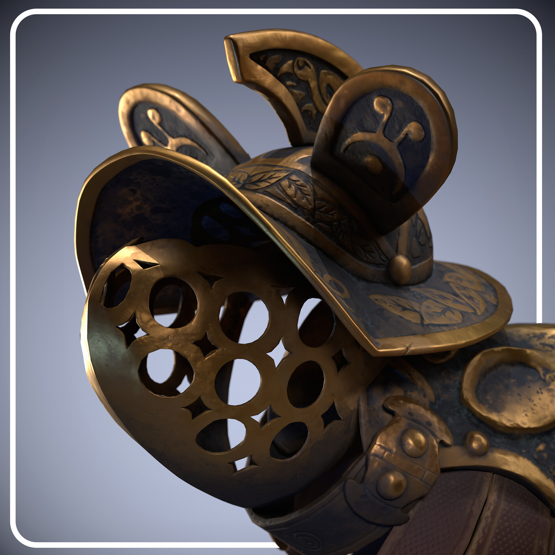 ArtStation - Gladiator mice armour - game ready asset