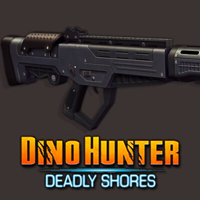 ArtStation - Dino Hunter Weapon - Assault Rifle 017