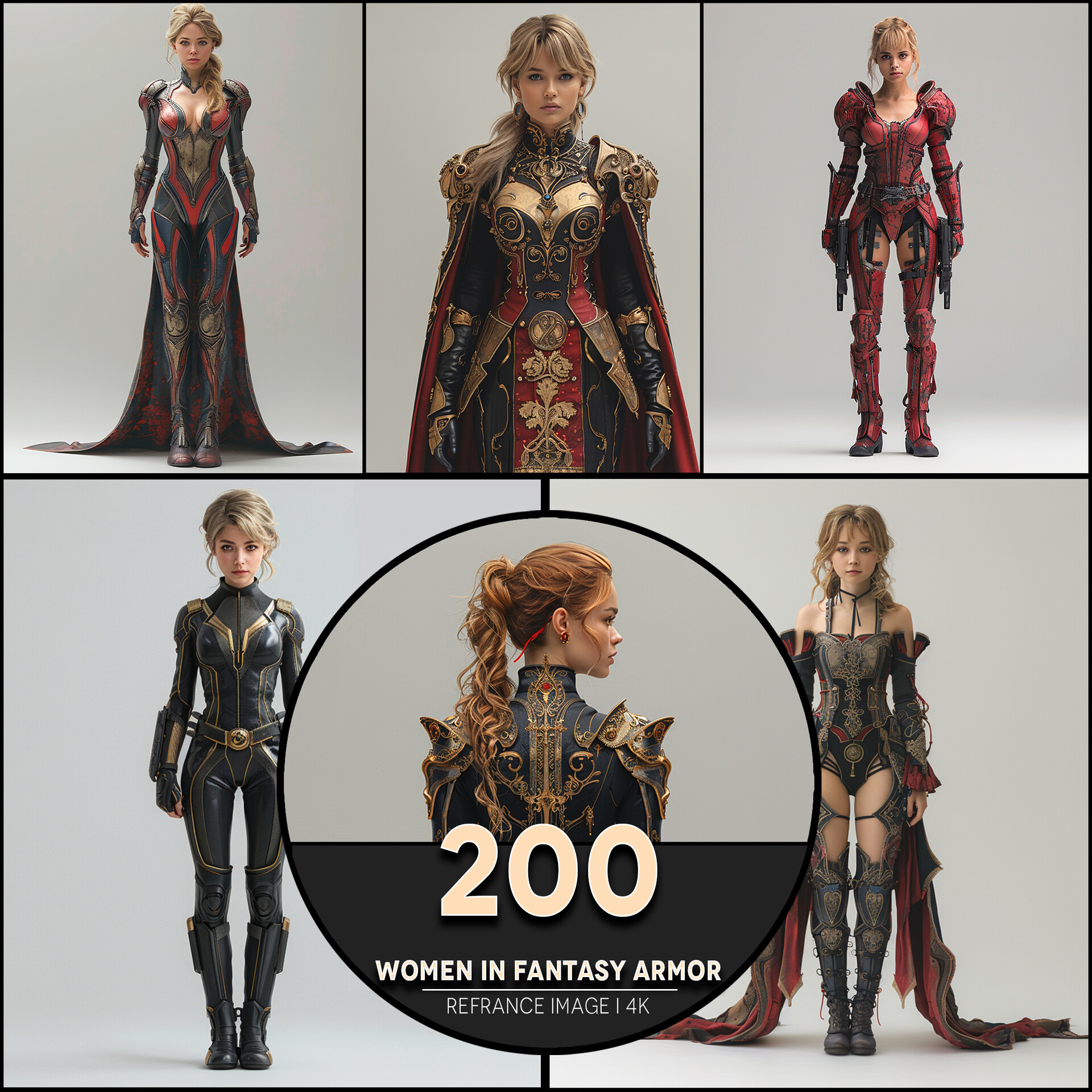 ArtStation - Women in Fantasy Armor 4K Reference/Concept Images