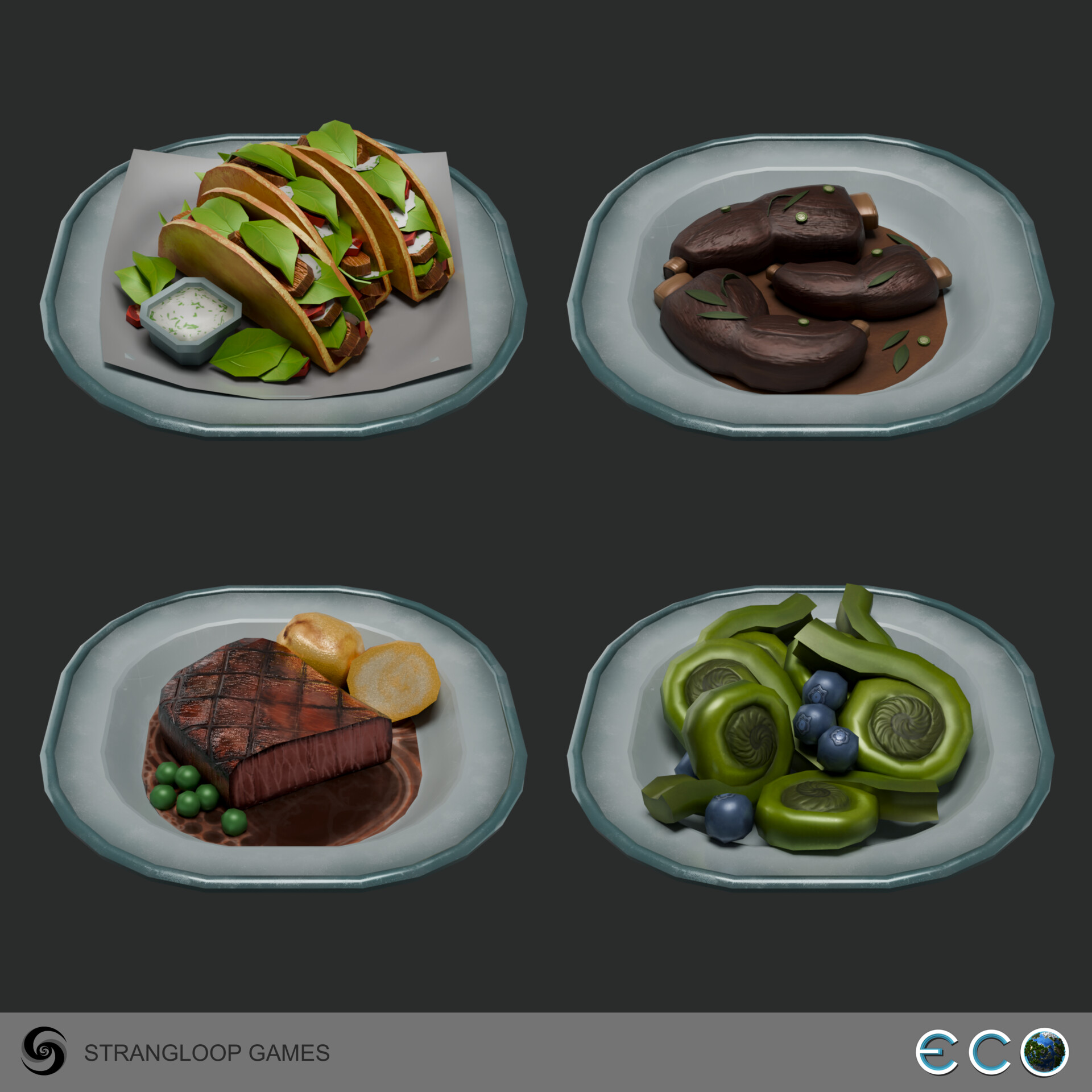 ArtStation - Food Assets for the game ECO