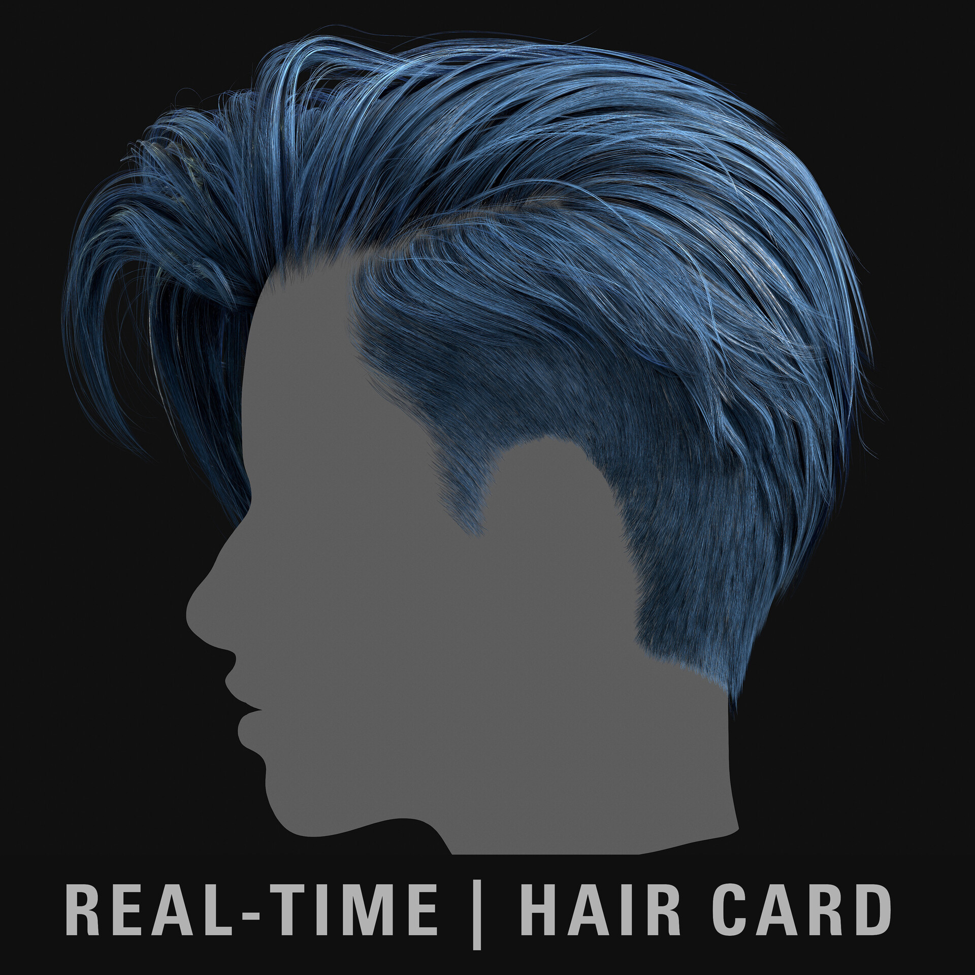 ArtStation - Real Time | Hair Card (Female 02)