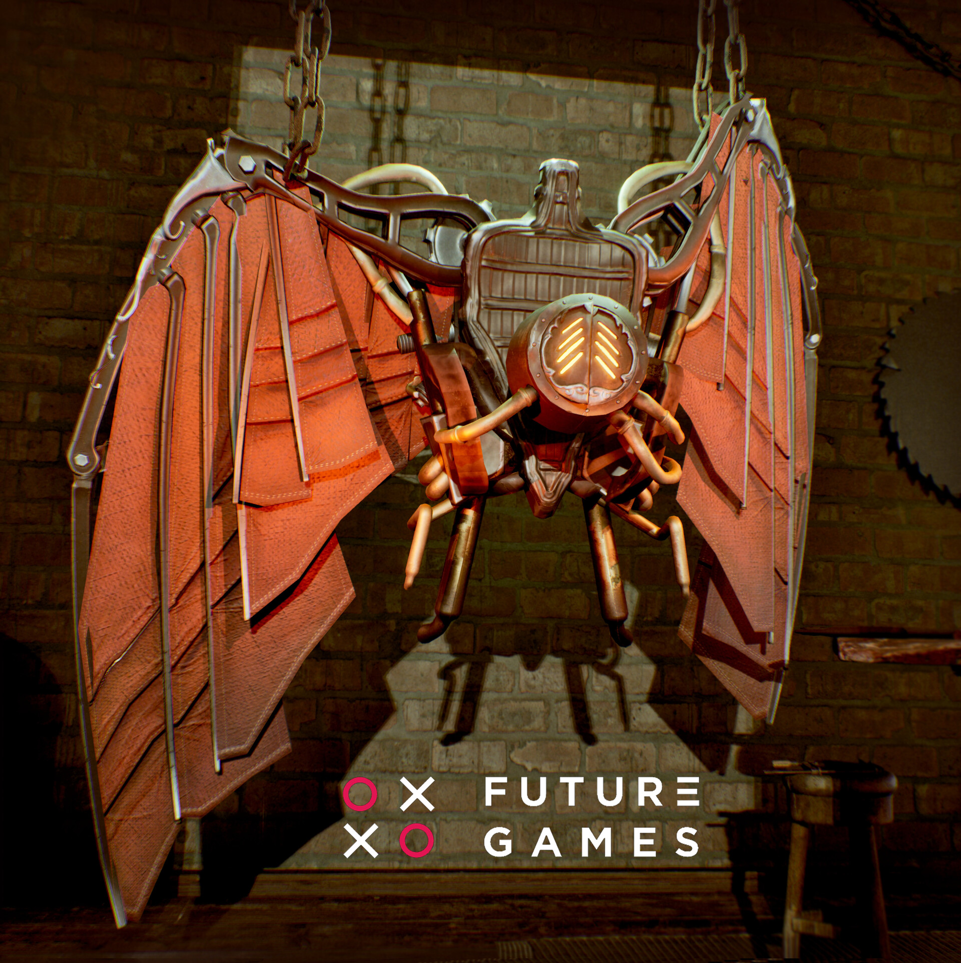 ArtStation - Steampunk Wingsuit - Portfolio piece one