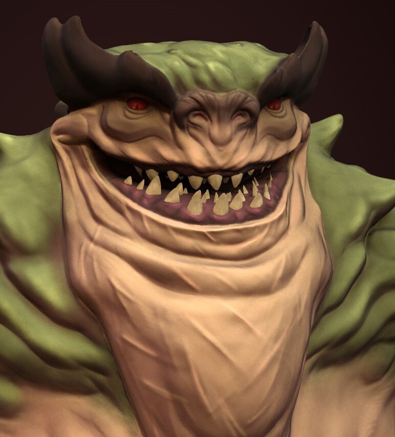 ArtStation - Nergaliid Bust Handpainted