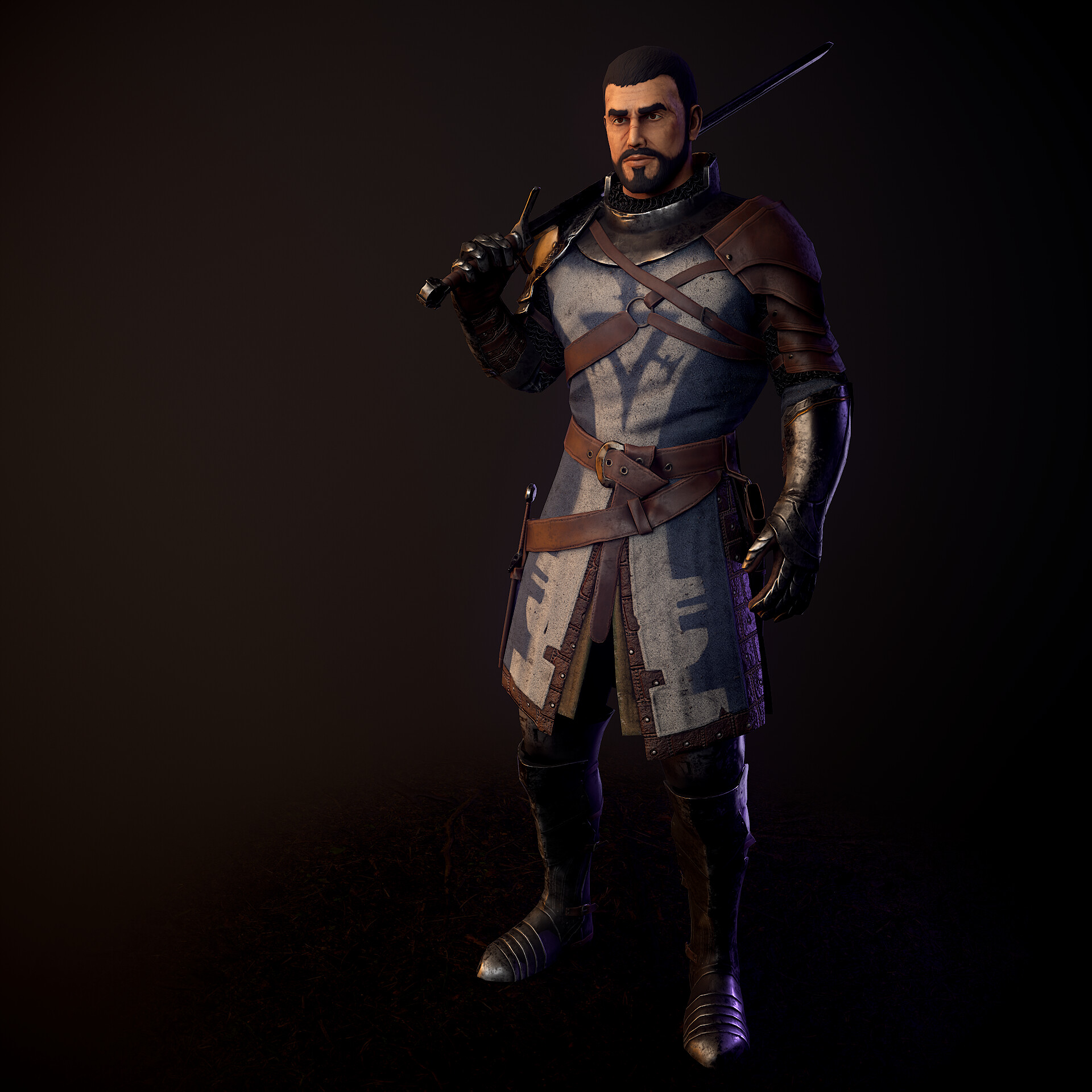 ArtStation - Knight - 3d model for mobile game