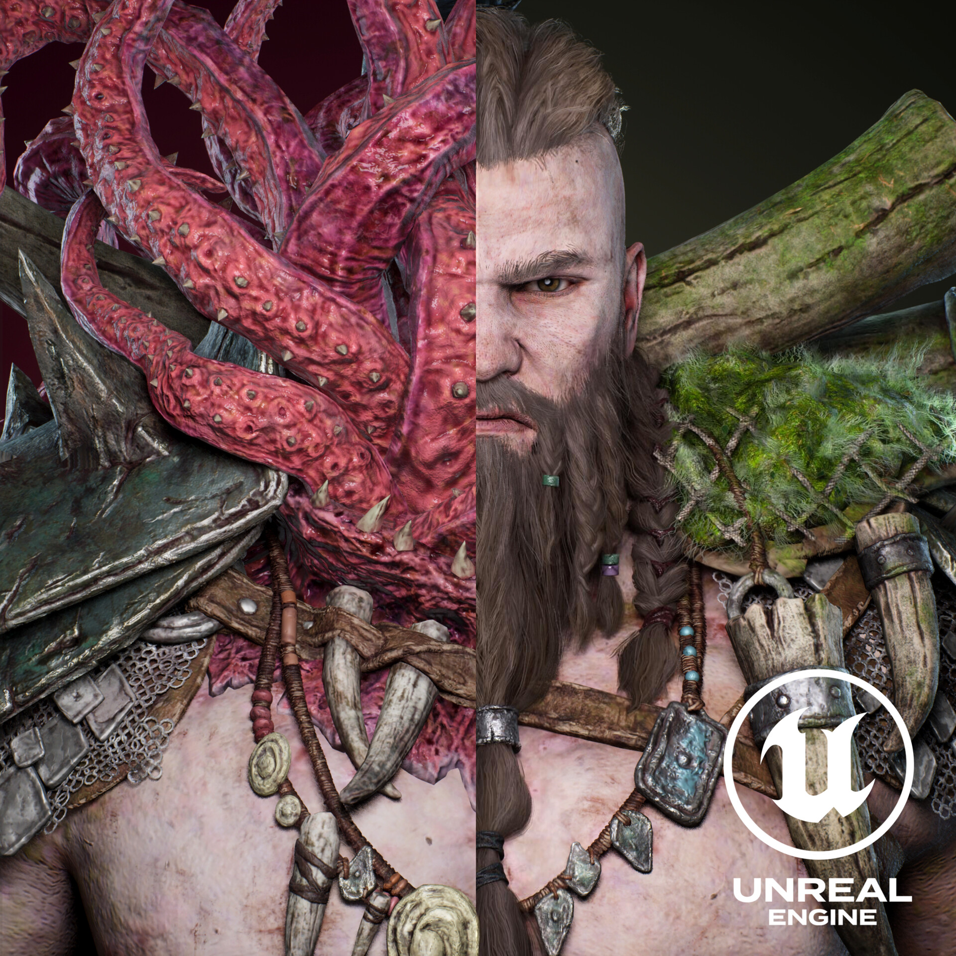 ArtStation - Octo_Head Warrior / UE5.3 character modeling