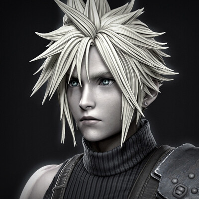 ArtStation - Cloud Strife - W.I.P