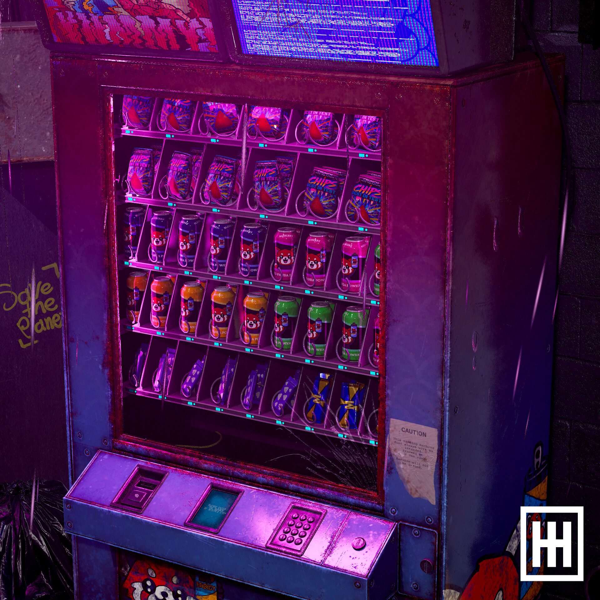 ArtStation - Cyberpunk Vending Machine