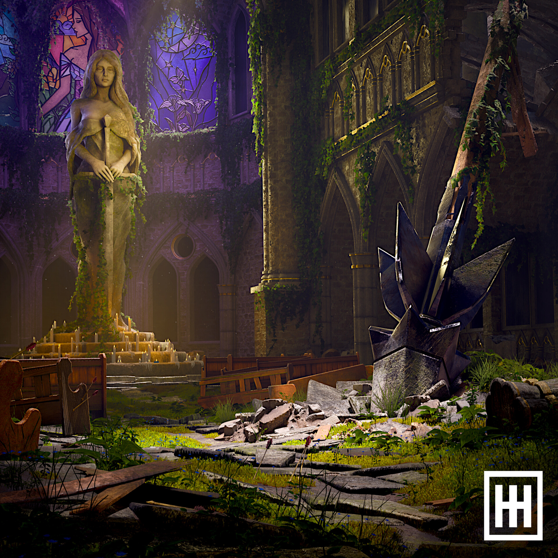 ArtStation - Fallen Church of the Divine