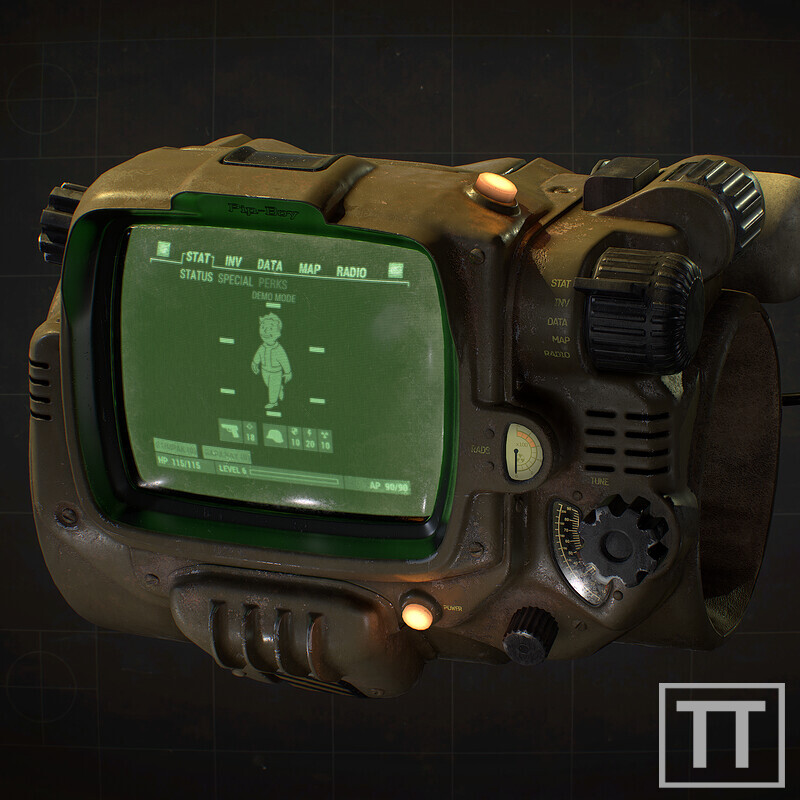ArtStation - Pip-Boy 3000 Mk IV