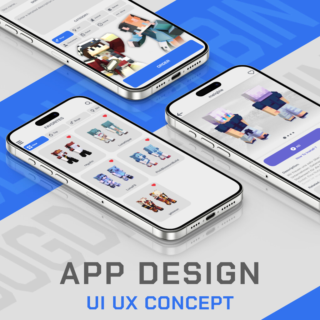 ArtStation - App design - Skins cataloge
