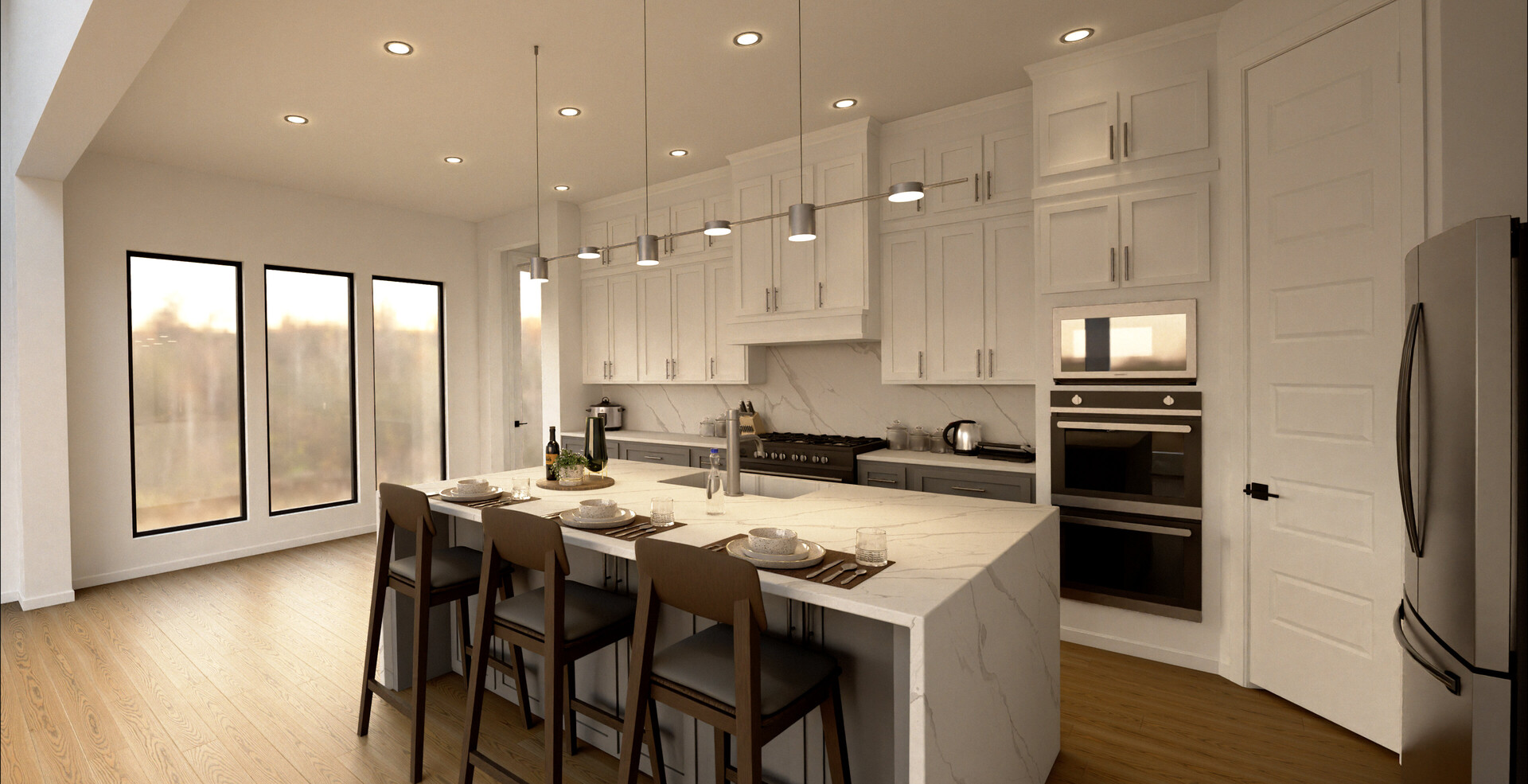 ArtStation - Kitchen Remodel Proposal - Modern Style