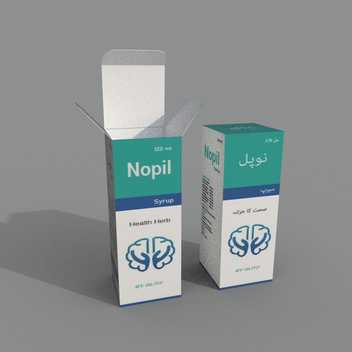 ArtStation - Product Design & MockUp - Syrup packaging