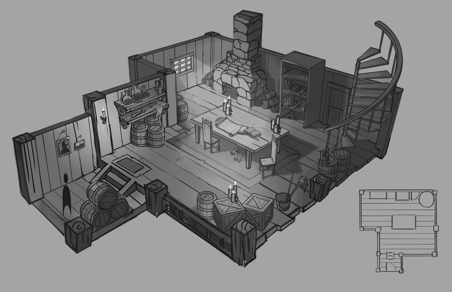 ArtStation - Wizard's Den - Environment Concept art