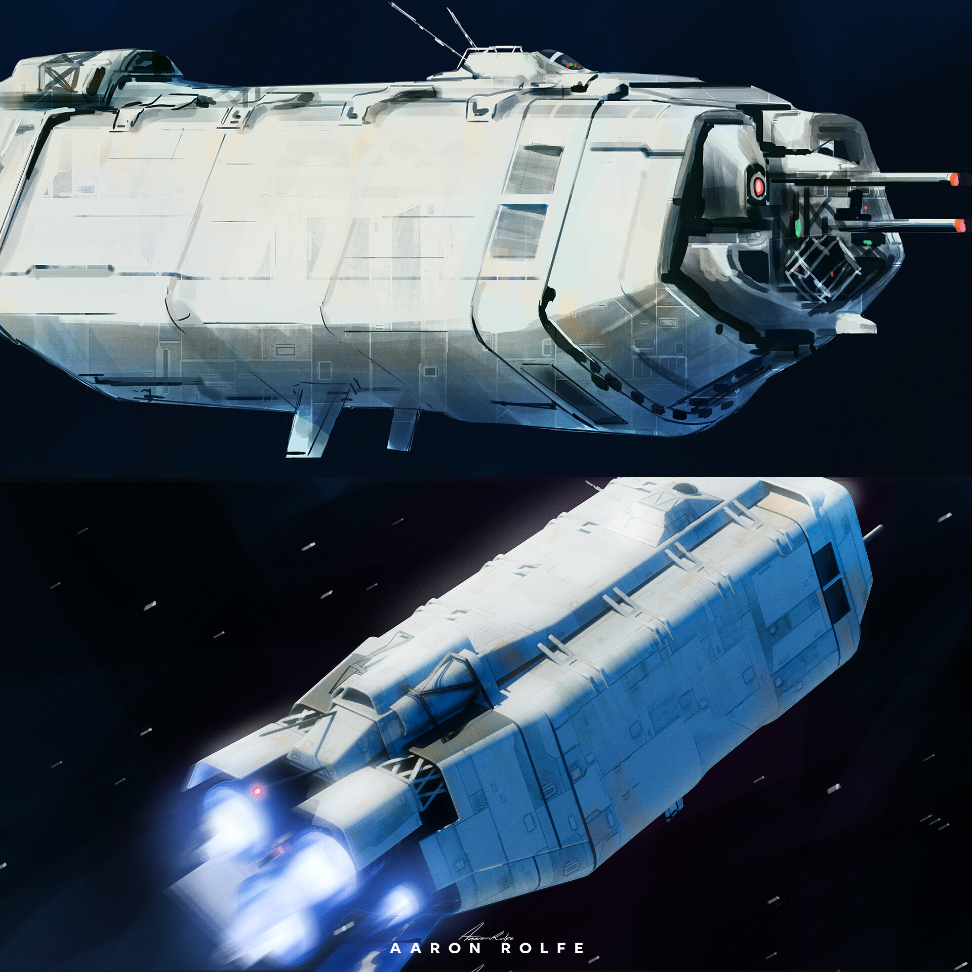 ArtStation - Cargo Shuttle: Spaceship Vehicle design & Render