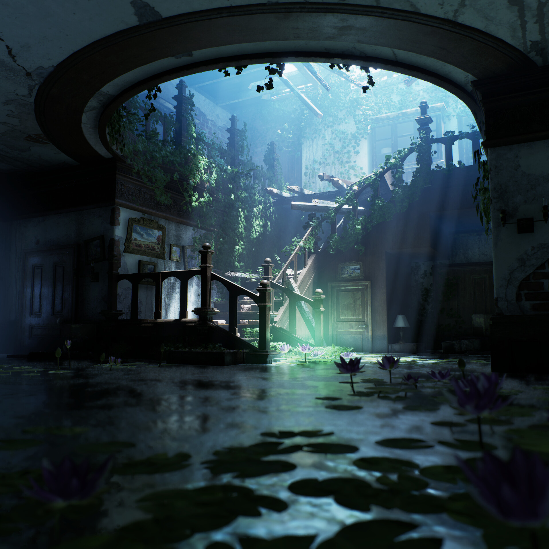 ArtStation - Flooded Interior - Unreal Engine 5
