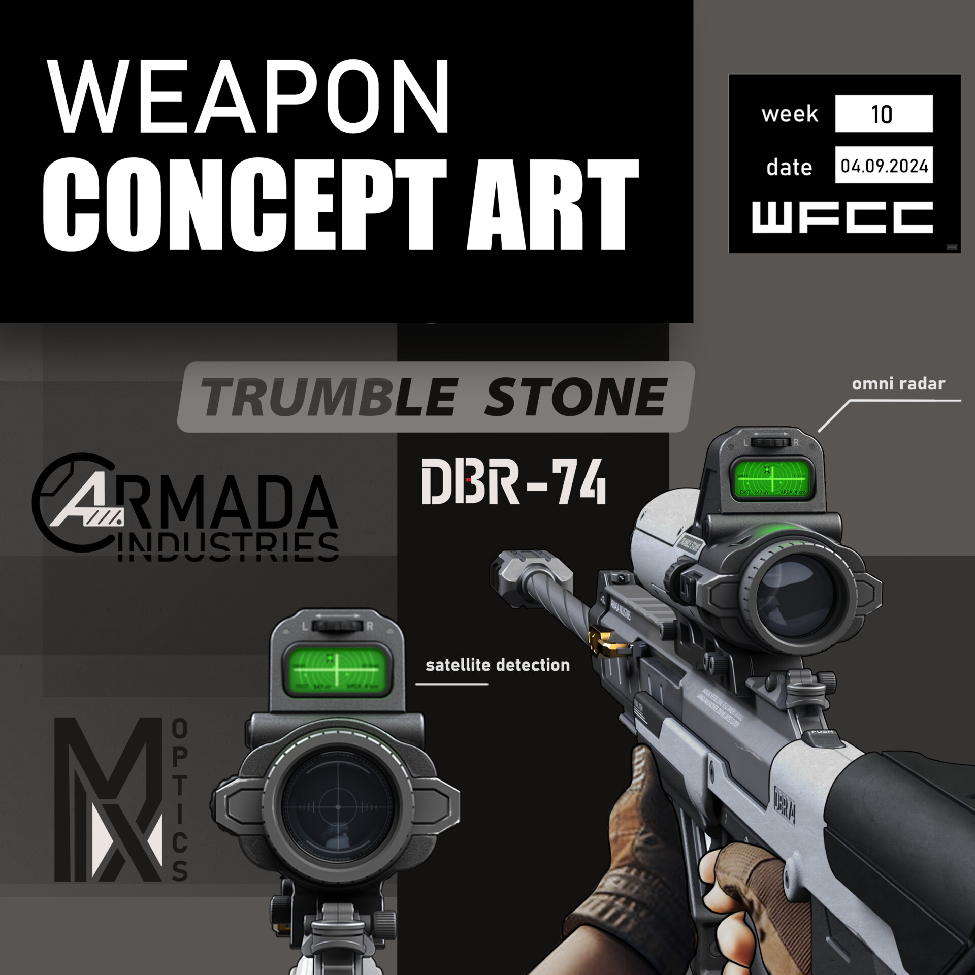 ArtStation - WFCC - DBR-74 Sniper rifle