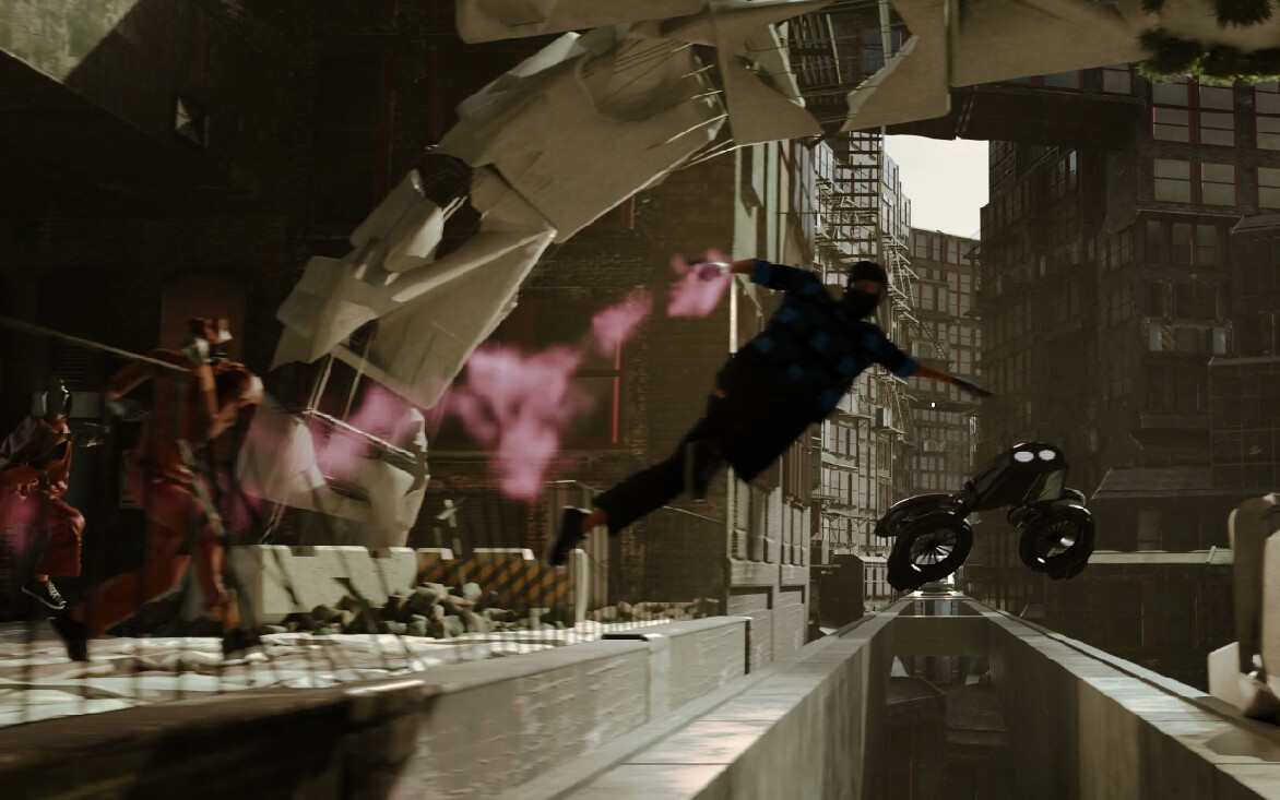 ArtStation - kinetic rush - train smash