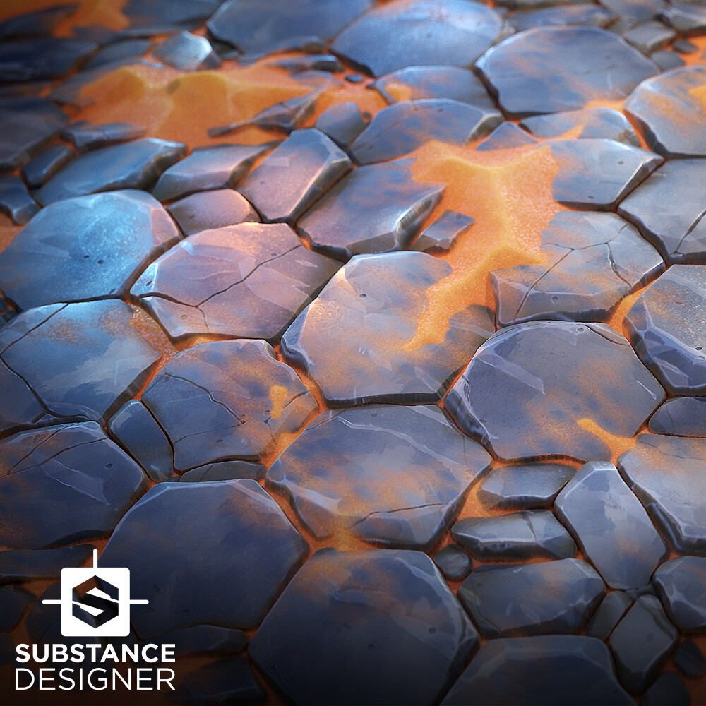 ArtStation - Stylized stone floor.