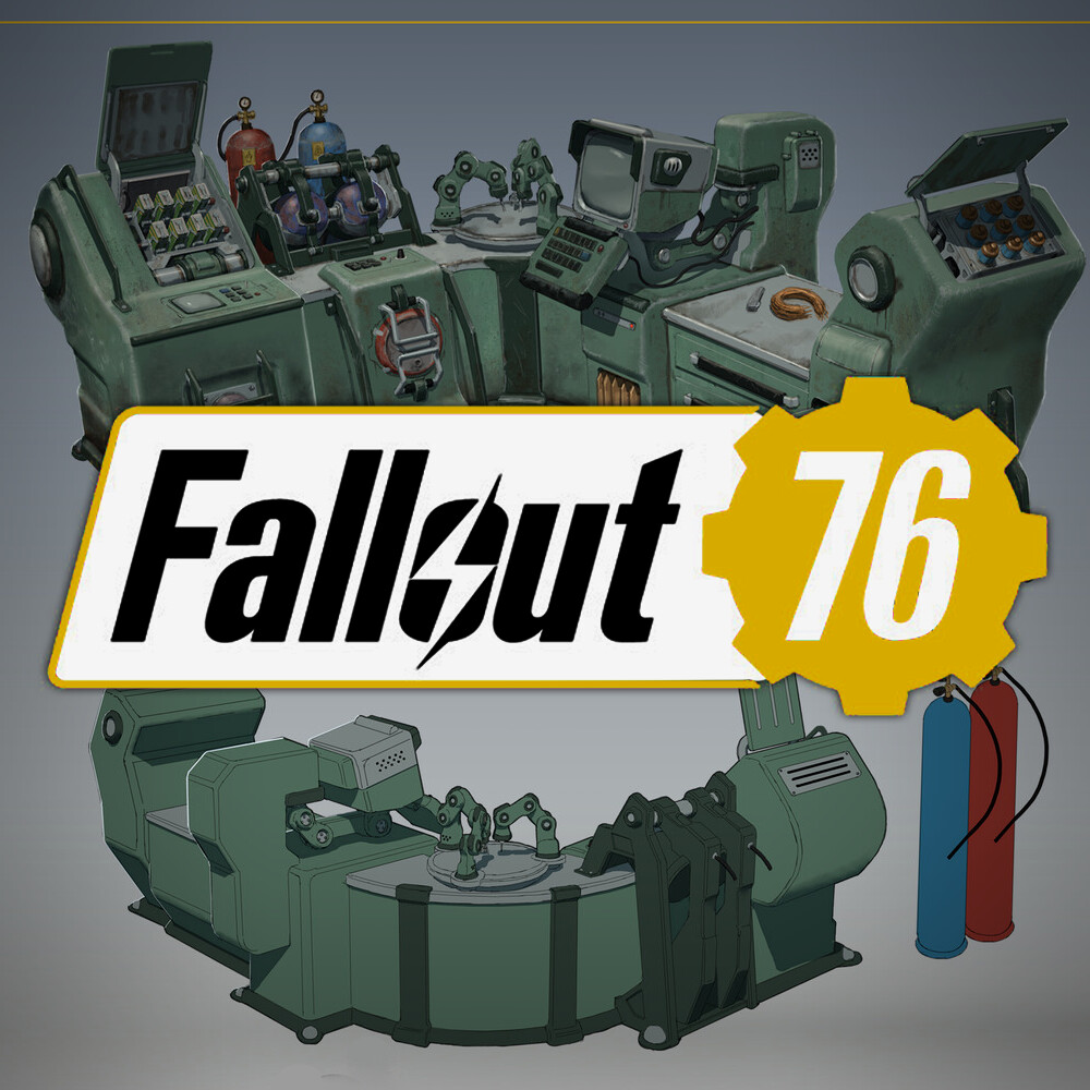 ArtStation - Fallout 76 Enclave Weapon Bench