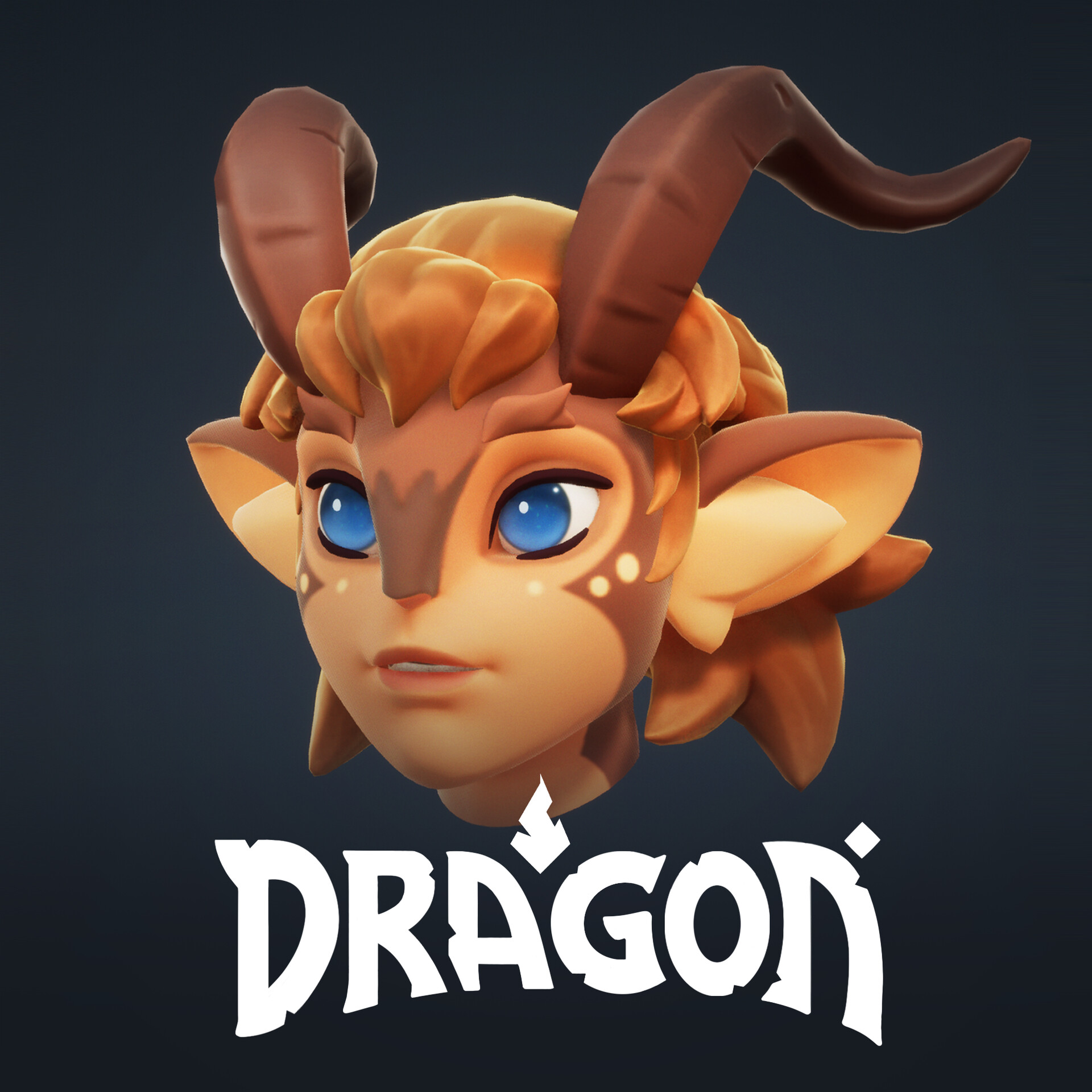 ArtStation - Project Dragon - Faun Nell Head