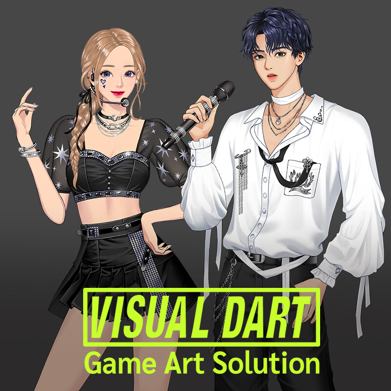 ArtStation - 2D character concept art - K-pop Idol