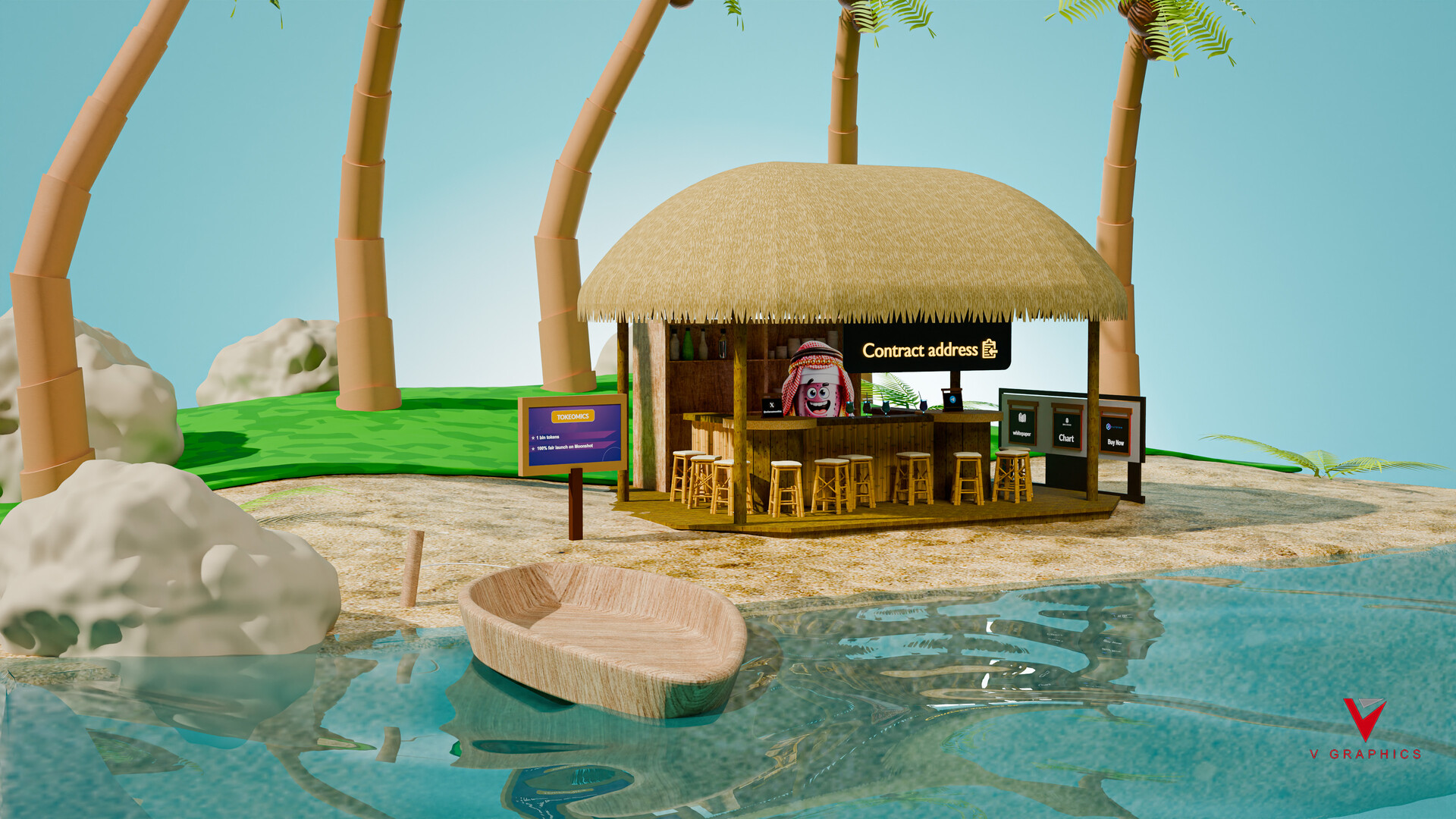 ArtStation - 3D Beach Design for Website
