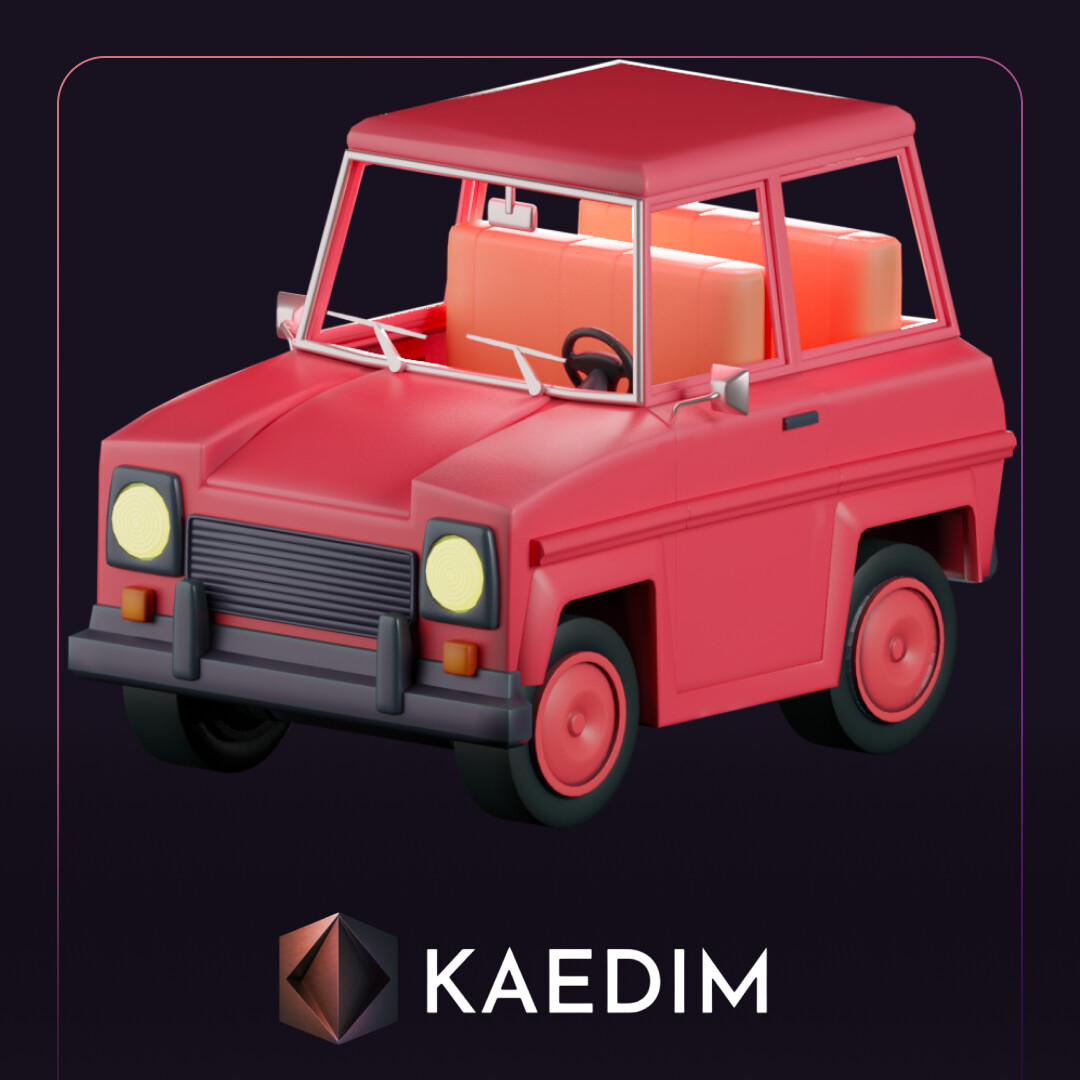 Kaedim - Hatchback | 3D Stylised Game Asset | Kaedim