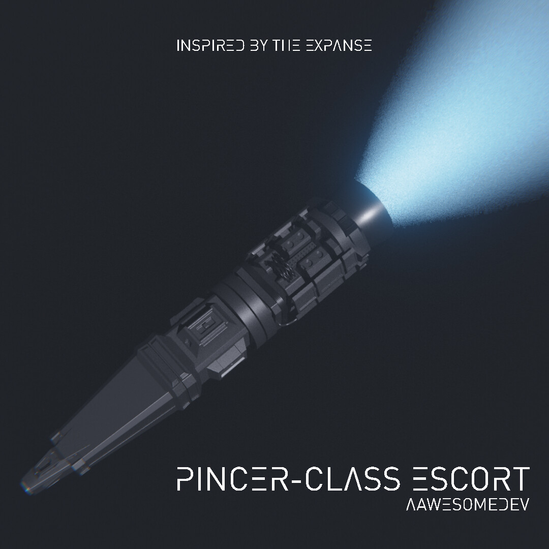 ArtStation - Pincer-Class Escort | Inspired by The Expanse