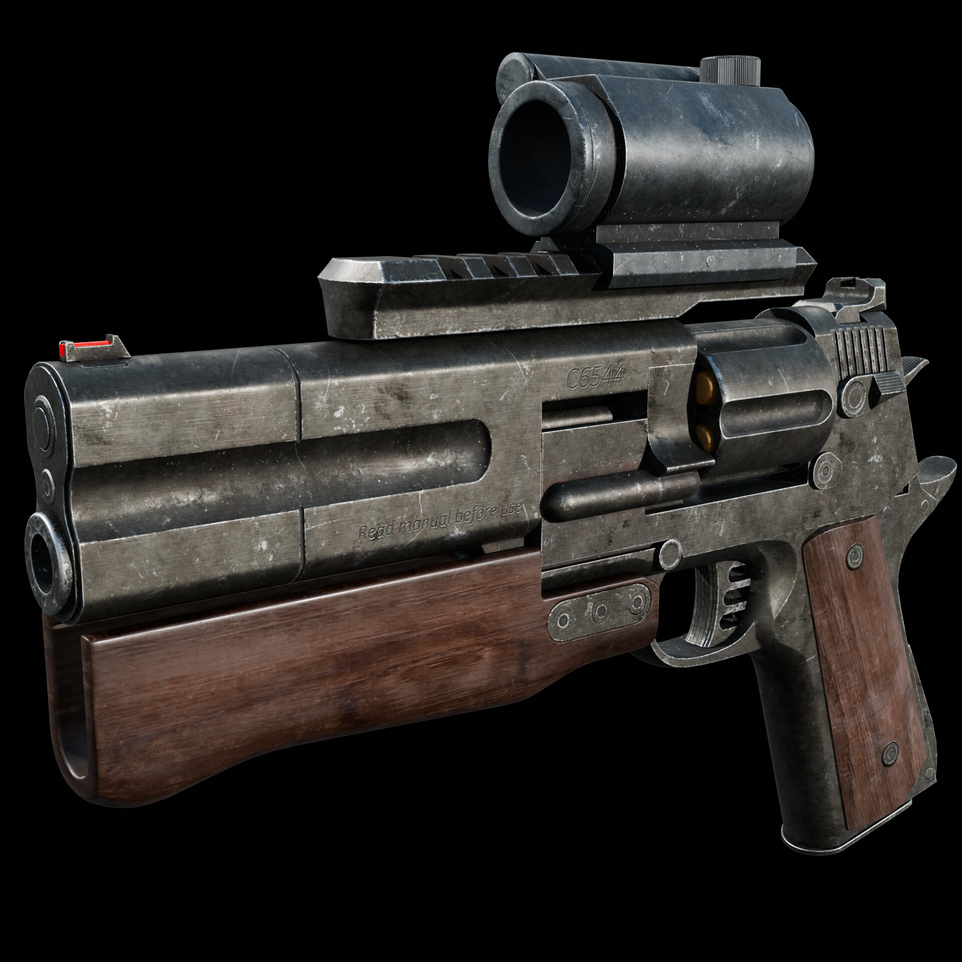 ArtStation - C6544 Semi Auto Revolver