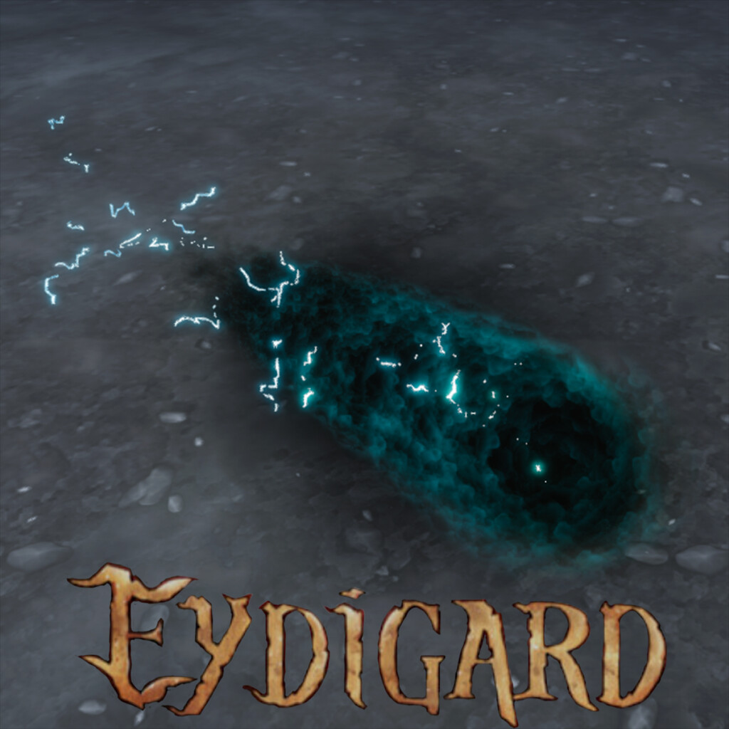 ArtStation - Eydigard: Ulfrun Dark Magic Missile VFX