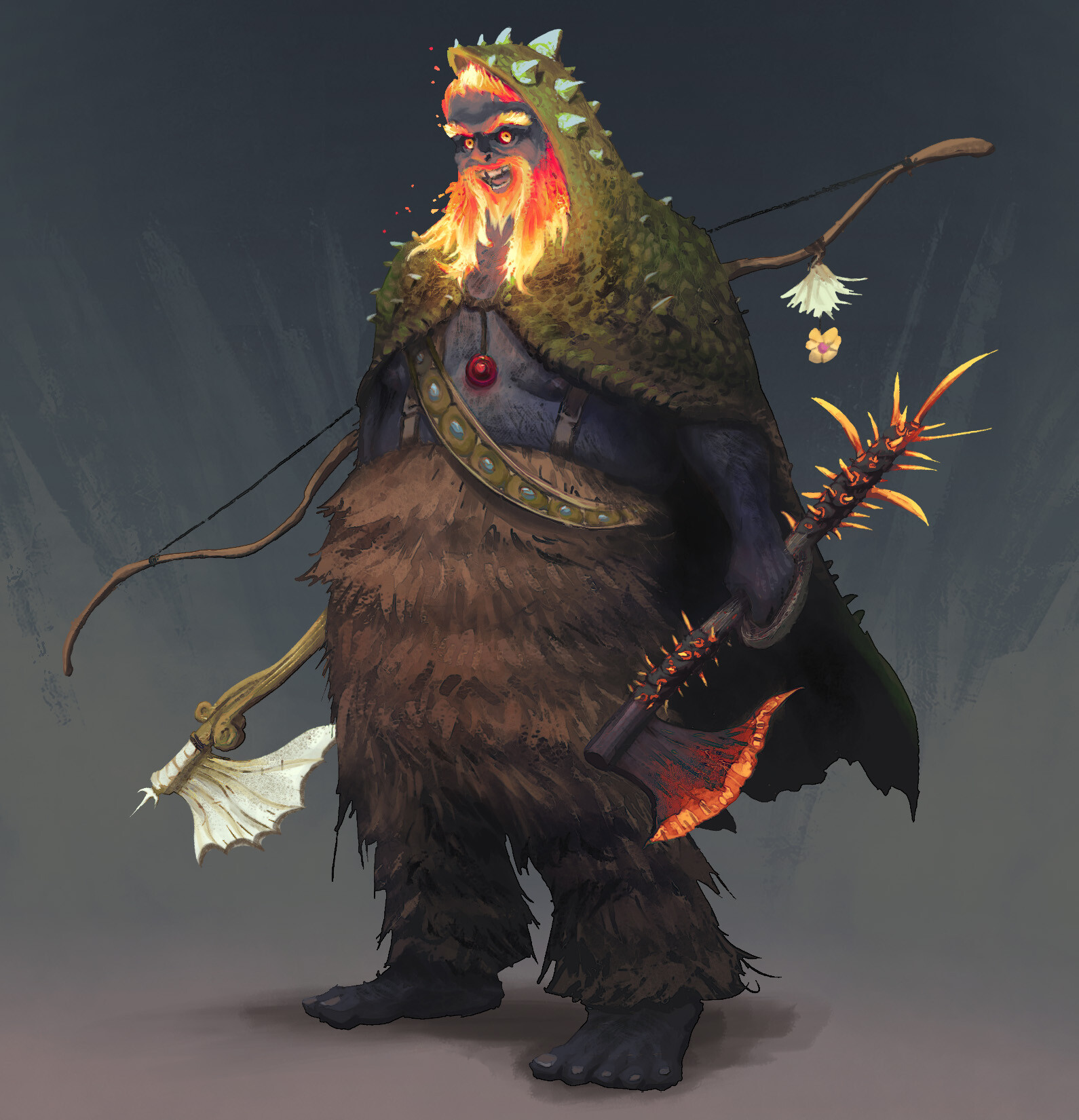 ArtStation - Smokey Flameir (Fire Genasi Ranger)