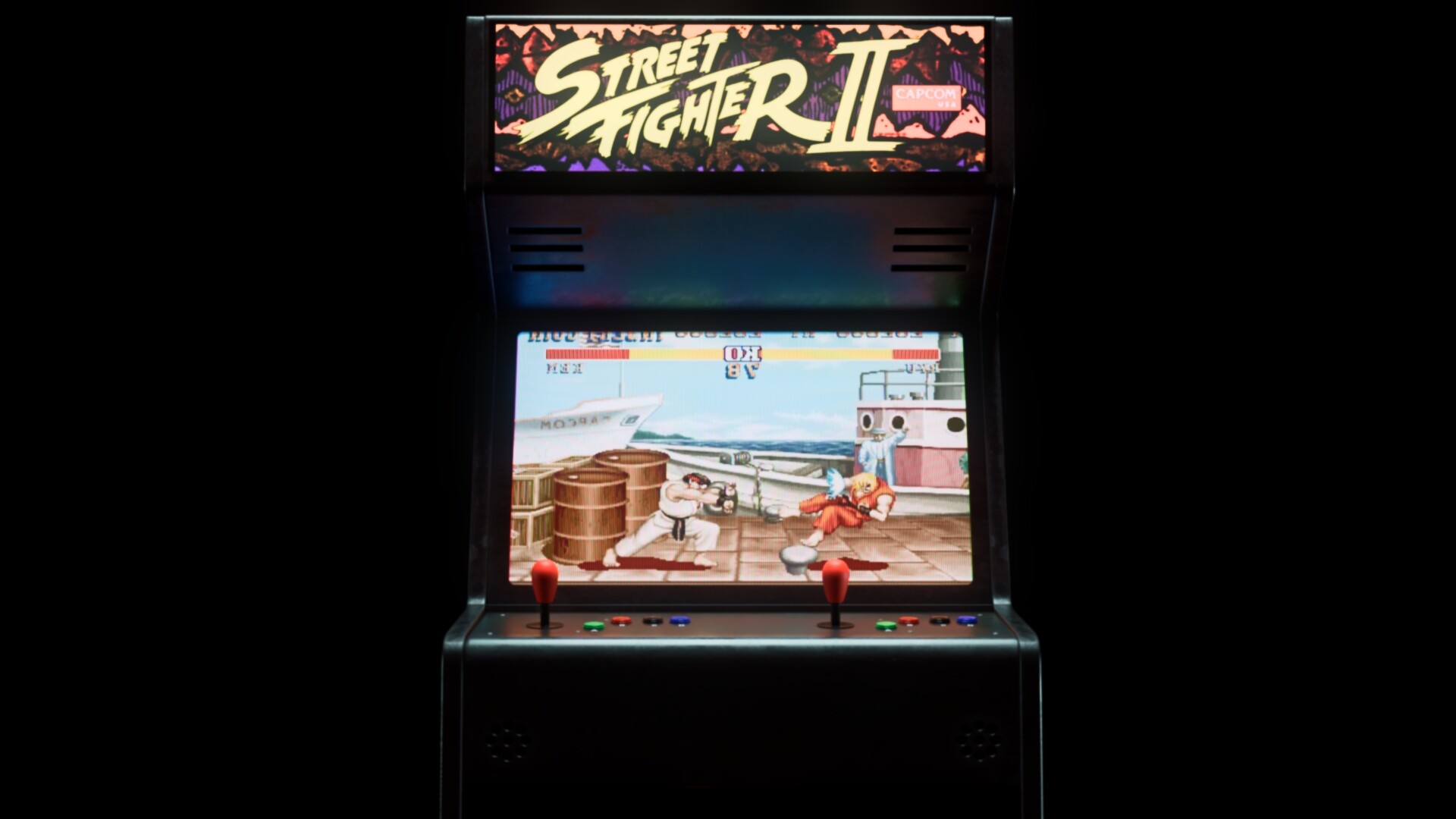 ArtStation - Street fighter II arcade machine