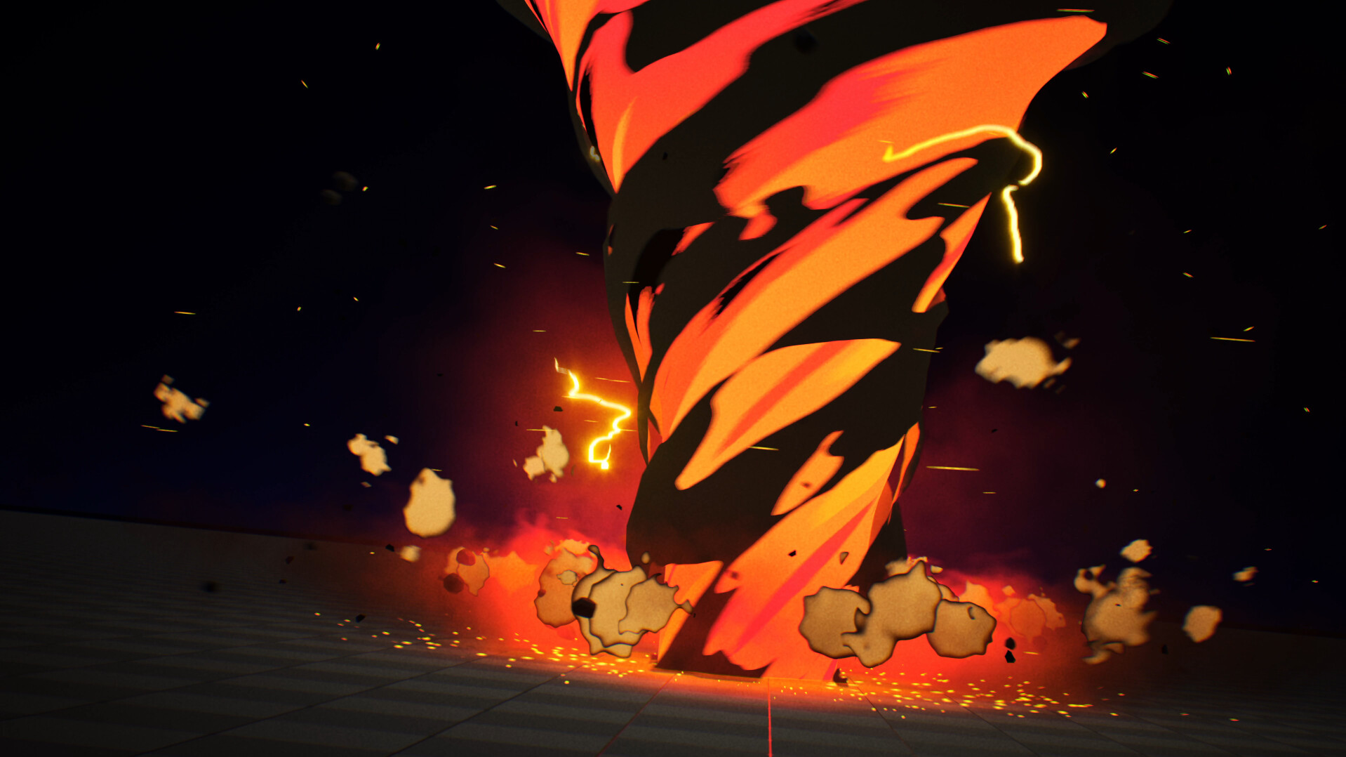 ArtStation - Stylized Fire Tornado FX - Unreal Engine