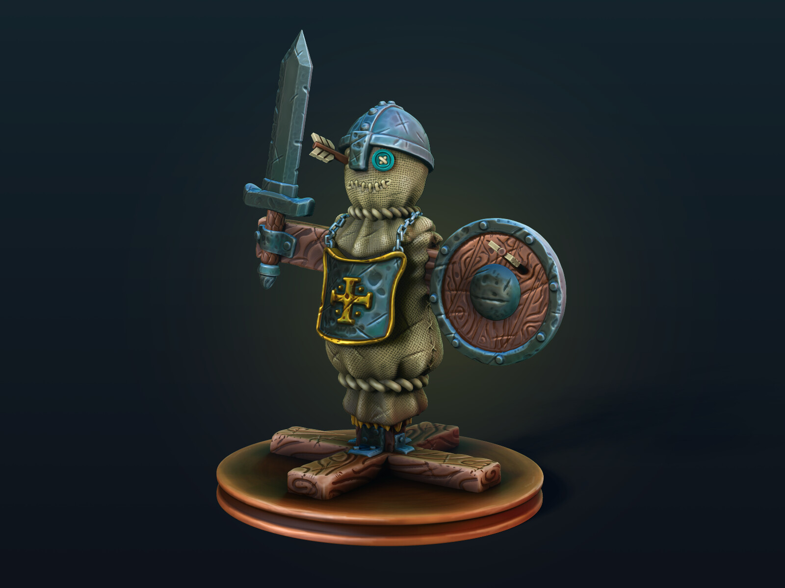 ArtStation - Brave Medieval Training Dummy